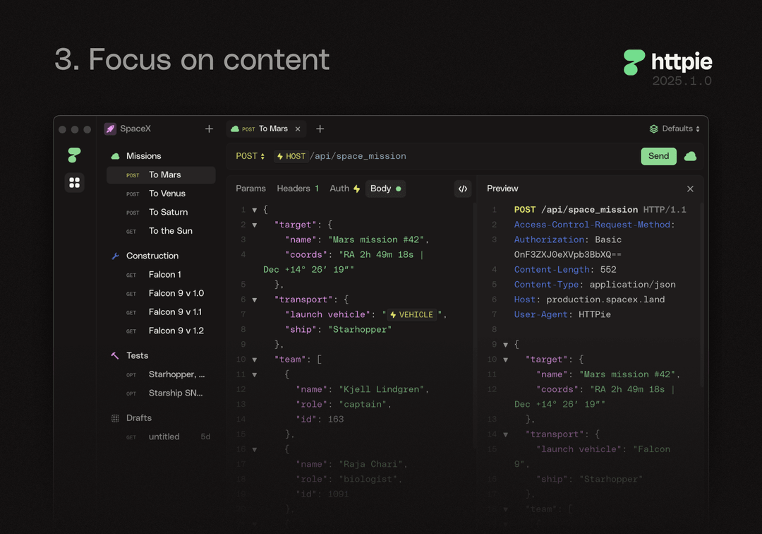 Changelog #0026 — 💇‍♀️️ UI refresh, IDE-like features, enhanced variable system – HTTPie blog